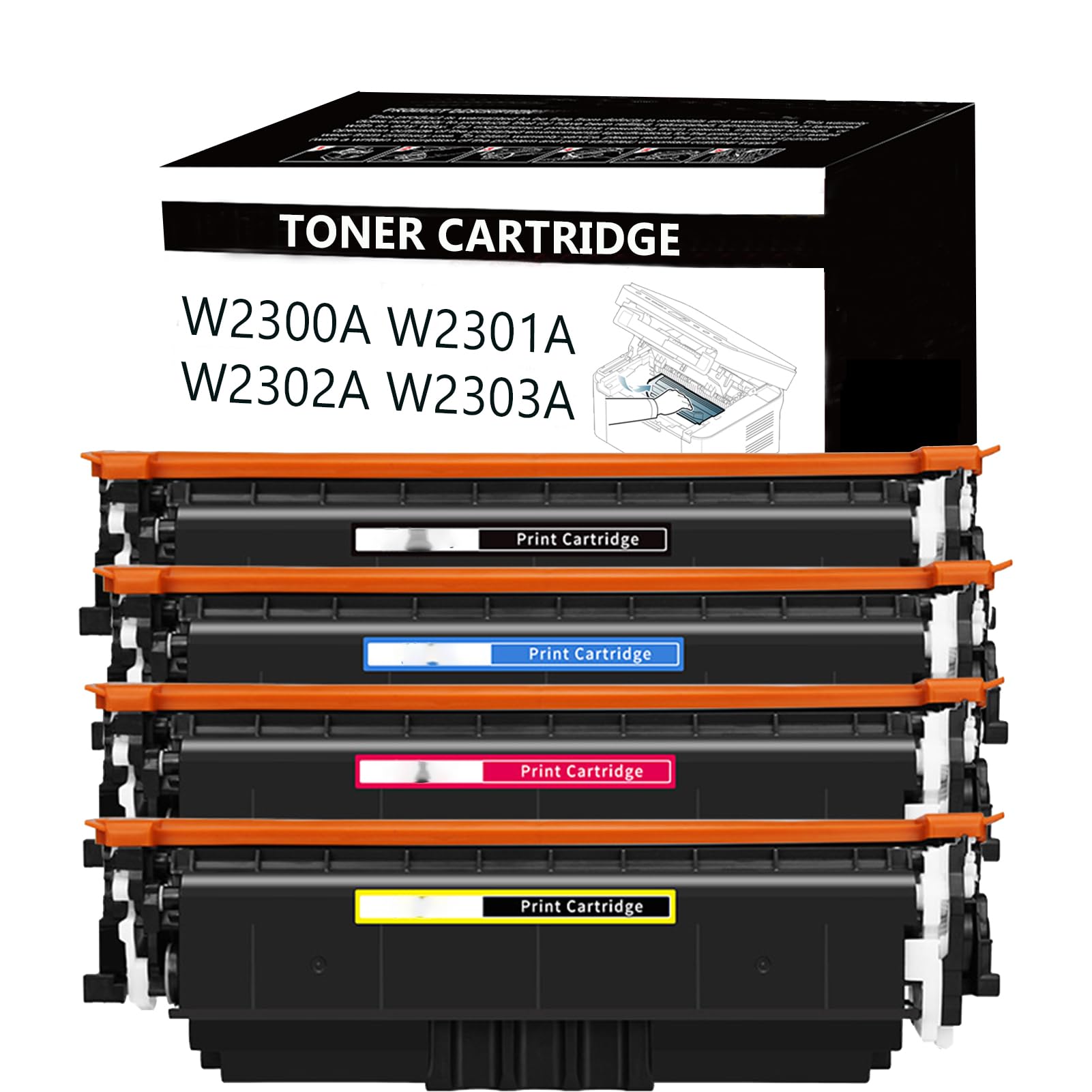 Toner W2300A 230A za HP Color Laser Pro 4203/ MFP 4303 bez čipa crni 2k ...